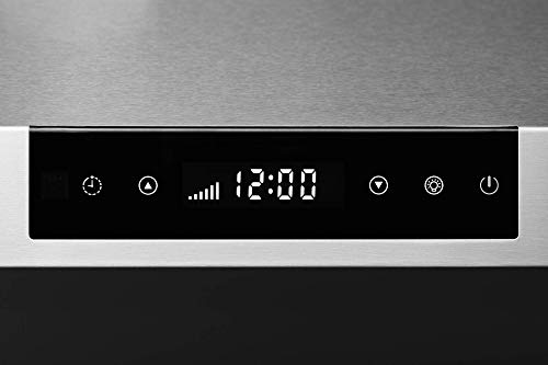 Hauslane | Chef Series 30" PS18 Under Cabinet Range Hood, Stainless Steel | Pro Performance | Contemporary Design, Touch Screen, Dishwasher Safe Baffle Filters, LED Lamps, 3-Way Venting