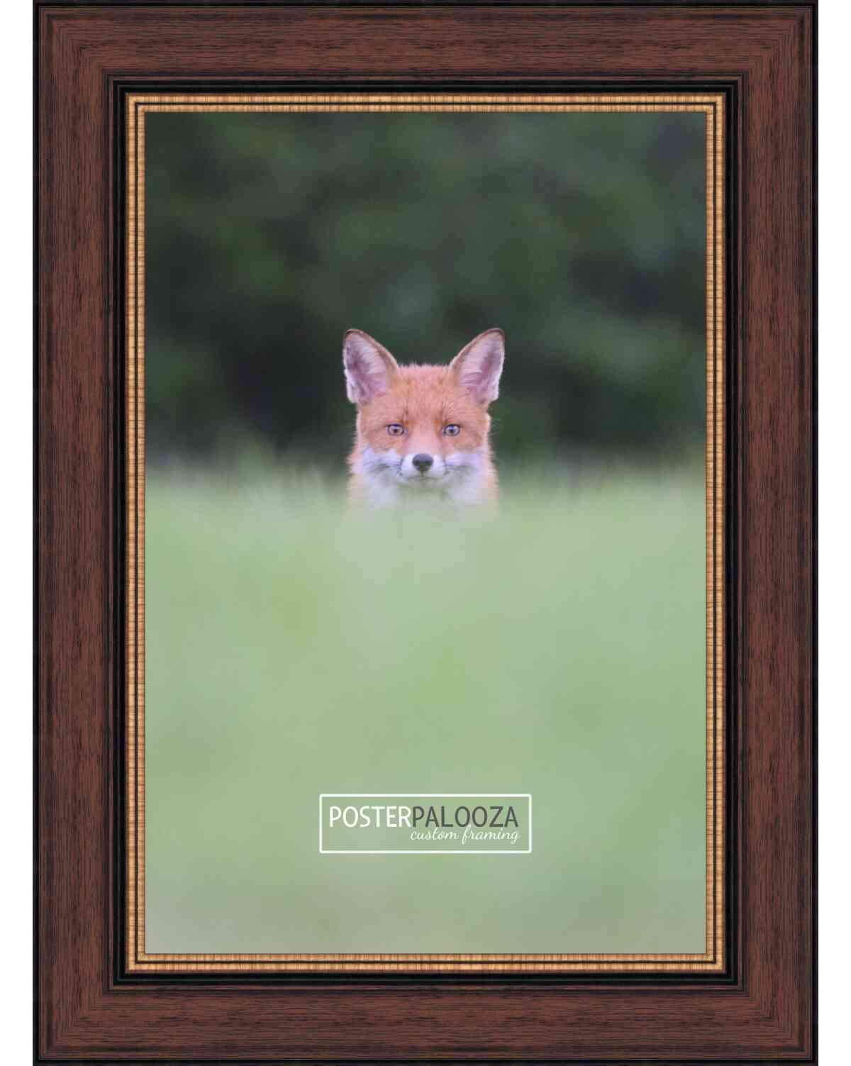 Poster Palooza 16x20 Traditional Walnut Complete Wood Picture Frame with UV Acrylic Plexiglass, Foam Board Backing & Hardware Included
