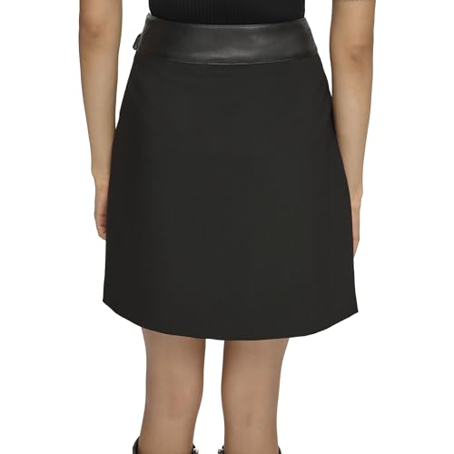 Karl Lagerfeld Paris Women's Sportswear Skirt Suiting, Black, 6