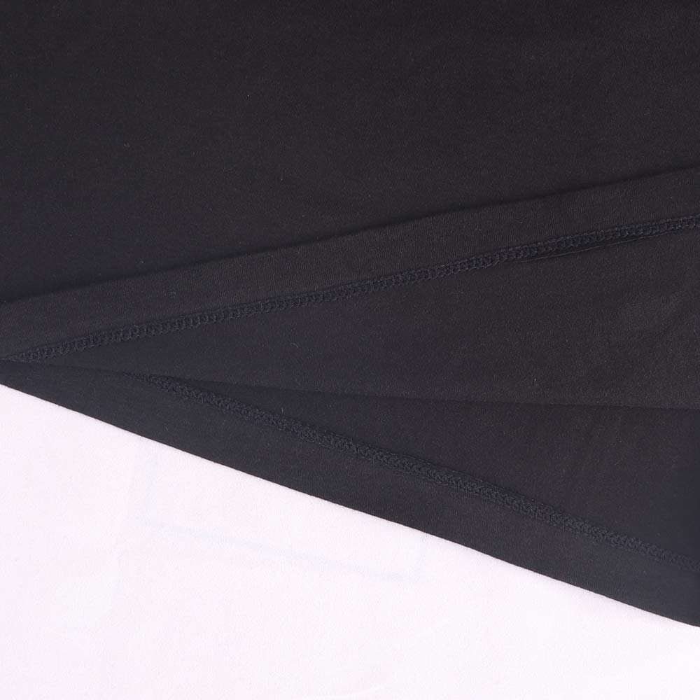 JEEING GEAR Men Short Sleeve Athletic Shirts Slim Fit Cotton V Neck Black Color Size L