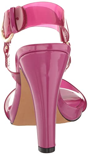 Karl Lagerfeld Paris Women's Cieone Ankle Strap Dress Heeled Sandal, Orchid, 7