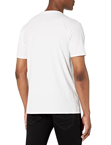 Karl Lagerfeld Paris Men's Karl Profile V-Neck Shirt, White, Medium