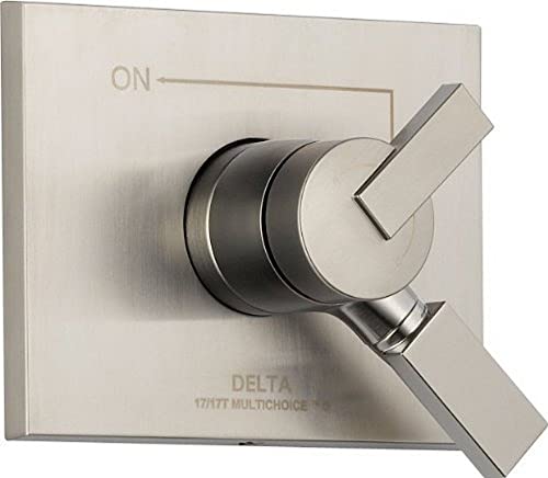Delta Faucet Vero 17 Series Dual-Function Shower Handle Valve Trim Kit, Stainless T17053-SS (Valve Not Included)