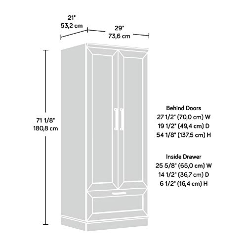 Sauder Homeplus Wardrobe, Soft White finish
