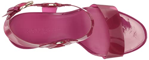 Karl Lagerfeld Paris Women's Cieone Ankle Strap Dress Heeled Sandal, Orchid, 7
