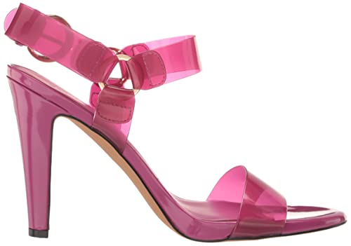 Karl Lagerfeld Paris Women's Cieone Ankle Strap Dress Heeled Sandal, Orchid, 7