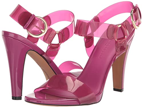 Karl Lagerfeld Paris Women's Cieone Ankle Strap Dress Heeled Sandal, Orchid, 7