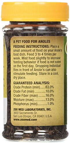 Zoo Med Anole American Chameleons Food, 0.4-Ounce