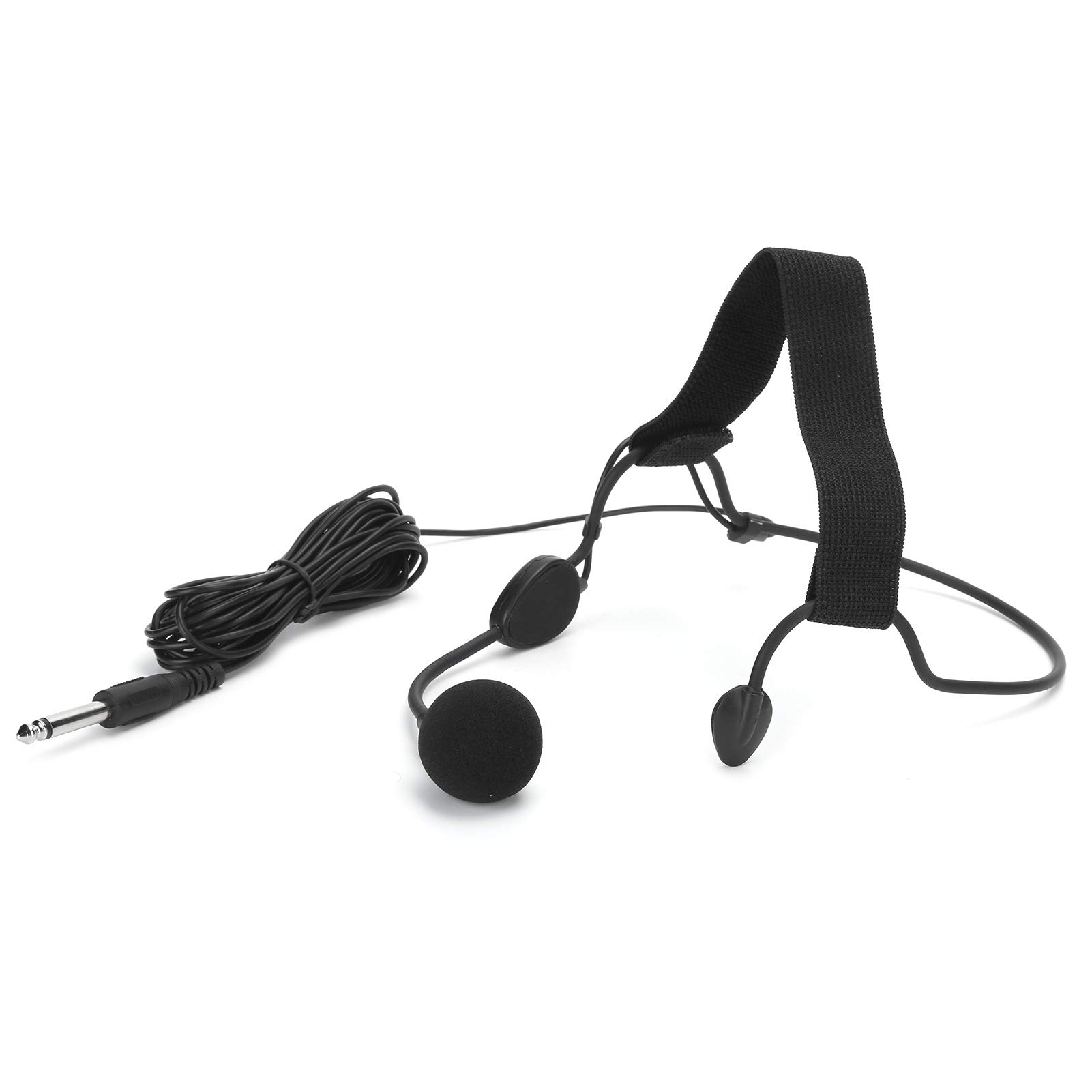 SYH&AQYE Microphone Headset, 6.35MM Connector Jack Headset Microphone with Ear Straps, Flexible Wired Boom, Anti Noise Microphone for WH20TQG Musical Instruments Guitar Drum Audio Mixer