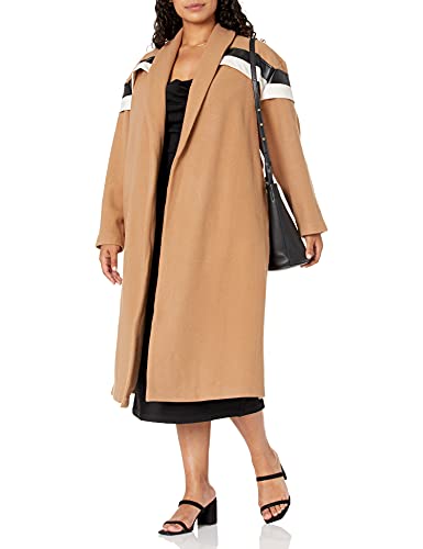 Making The Cut Women's Season 2 Episode 6 Winning Look Andrea's Wool Camel Coat, Camel White, Large