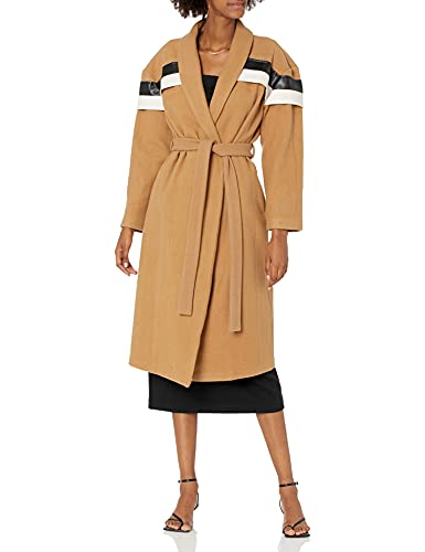 Making The Cut Women's Season 2 Episode 6 Winning Look Andrea's Wool Camel Coat, Camel White, Large