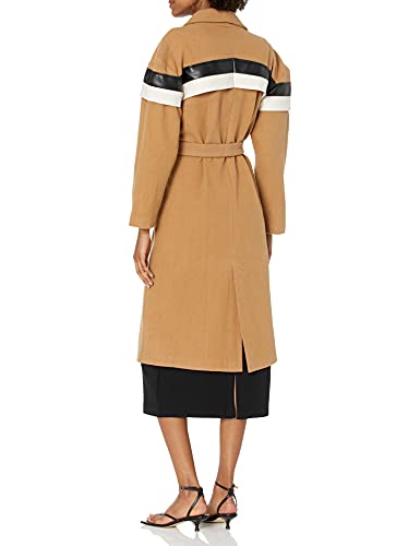 Making The Cut Women's Season 2 Episode 6 Winning Look Andrea's Wool Camel Coat, Camel White, Large