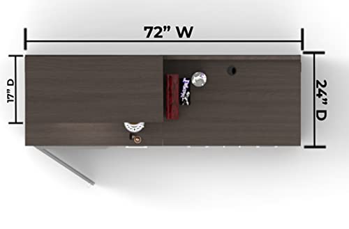 Breaktime Coffee Break Lunch Room Furniture Buffet Model 4342 3 Piece Group Color Espresso - Factory Assembled (NOT RTA) Furniture Items ONLY.