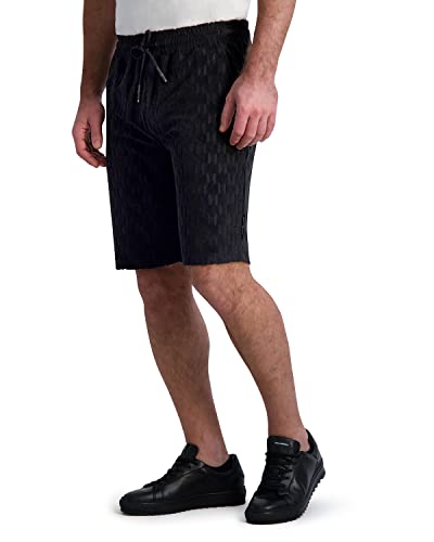 Karl Lagerfeld Paris Men's Casual French Terry Short, Black, XX-Large