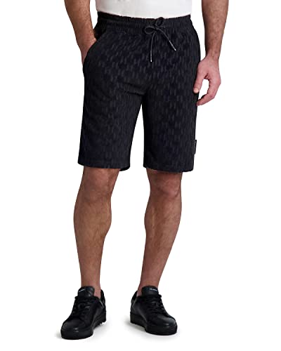 Karl Lagerfeld Paris Men's Casual French Terry Short, Black, XX-Large