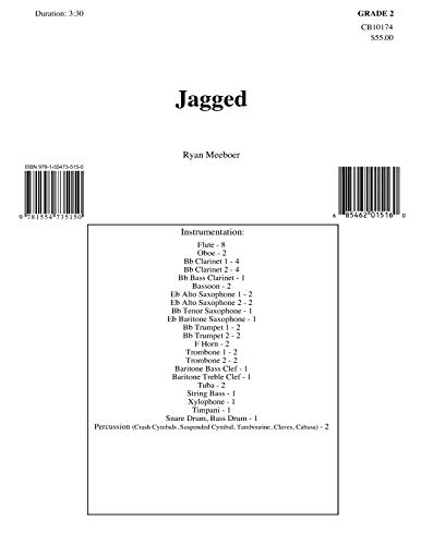 Jagged: Conductor Score & Parts (Eighth Note Publications)