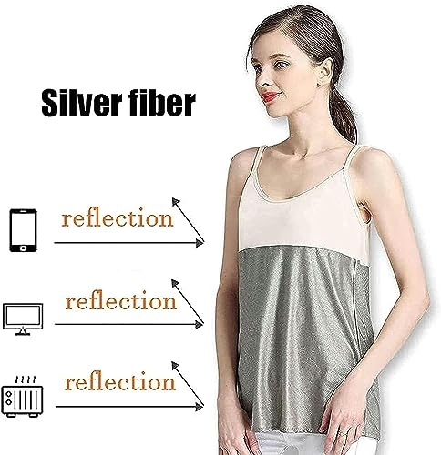 Anti-Radiation Clothing EMF Maternity Clothes, Maternity Scarf Protective Fabric Against Radiation in Silver Fiber Stretching Driver Breathing Reducing The