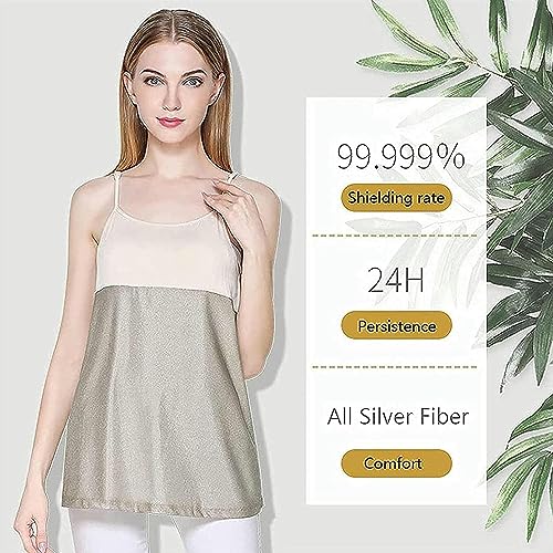 Anti-Radiation Clothing EMF Maternity Clothes, Maternity Scarf Protective Fabric Against Radiation in Silver Fiber Stretching Driver Breathing Reducing The