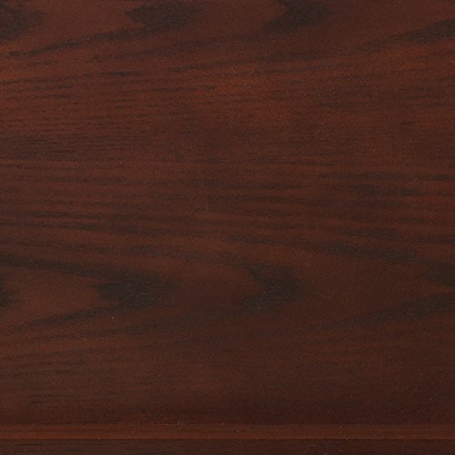 SEI Furniture Camino Mission Sideboard & Curio - Red Washed Expresso Finish w/ Faux Slate - Spacious Design (AMZ0092MC)