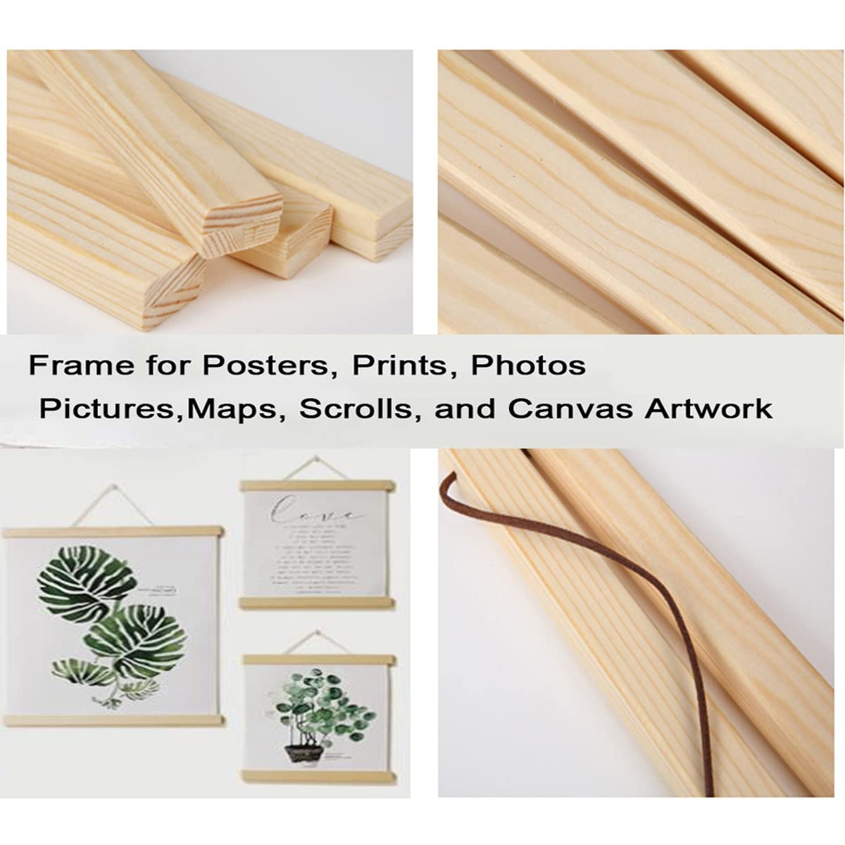 VAVCASE 2PCS diamond art painting Frames 12x16 in & 30x40 cm diamond art painting,Pictures or Photos 5D diamond art painting Art Frame for Wall Window Door (2 Pack)