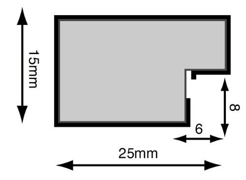 FRAMES BY POST Q7 Picture Photo and Poster Frame, Vintage Wood with Black Mount, 50 x 40 cm Image Size A3, Plastic Glass