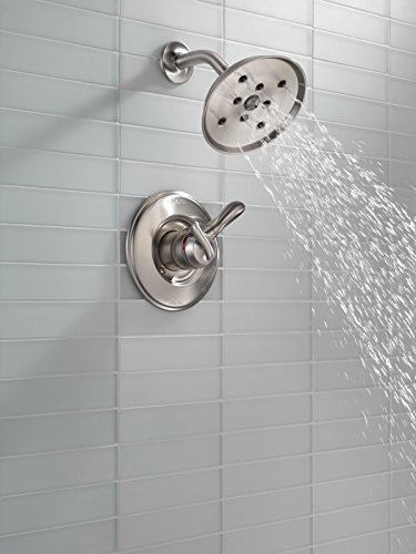 Delta Faucet Linden 17 Series Dual-Function Shower Handle Valve Trim Kit, Stainless T17094-SS (Valve Not Included) 9.00 x 8.00 x 0.05 inches