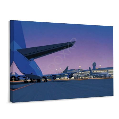 Surrealistic Work of Artist Hiroshi Nagai Retro Modern Art Pop Poster (1) Canvas Poster Wall Art Decor Print Picture Paintings for Living Room Bedroom Decoration Frame-style 20x16inch(50x40cm)