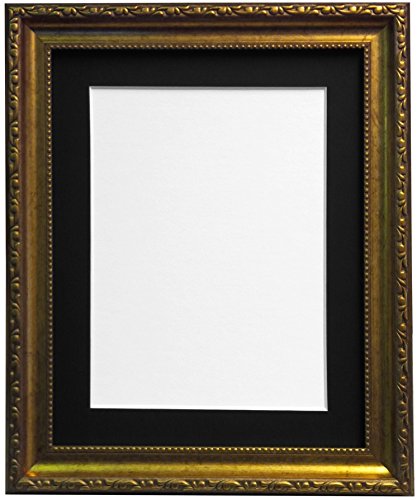 FRAMES BY POST Shabby Chic Picture Photo Frame, Gold, 50 x 40 cm Image Size 16 x 12 Inches (Plastic Glass)
