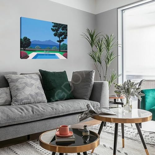 Surrealistic Work of Artist Hiroshi Nagai Retro Modern Art Pop Poster (1) Canvas Poster Bedroom Decor Office Room Decor Gift Frame-style 20x16inch(50x40cm)