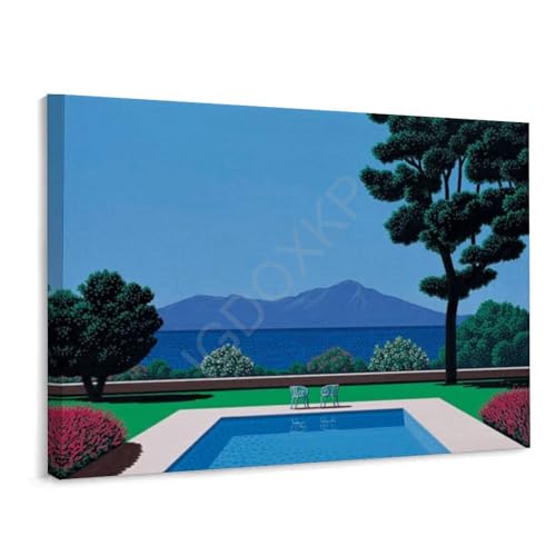 Surrealistic Work of Artist Hiroshi Nagai Retro Modern Art Pop Poster (1) Canvas Poster Bedroom Decor Office Room Decor Gift Frame-style 20x16inch(50x40cm)
