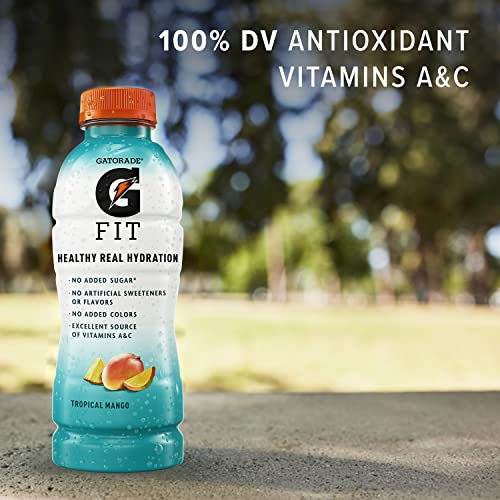 Gatorade Fit Electrolyte Beverage, Healthy Real Hydration, Blackberry Raspberry, 16.9.oz Bottles (12 Pack)