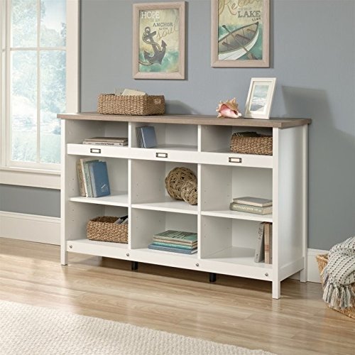 Sauder Adept Storage Credenza, Soft White finish
