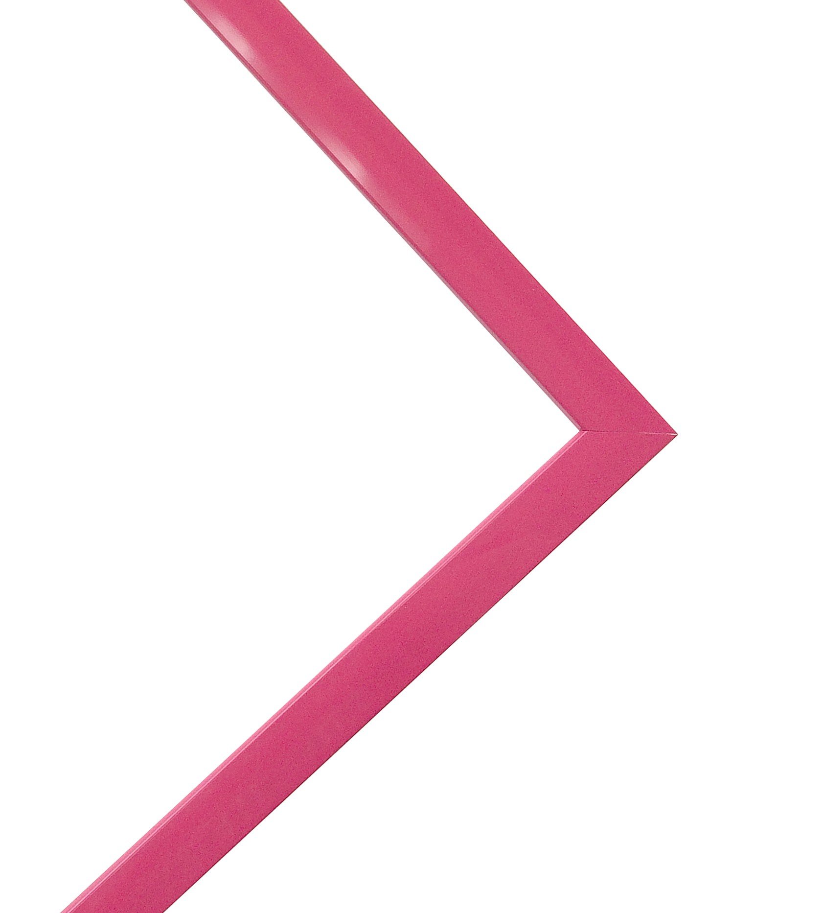 FRAMES BY POST 0.75 Inch Pink Picture Photo Frame With Pink Mount 50 x 40 cm Image Size 16 x 12 Inch Plastic Glass