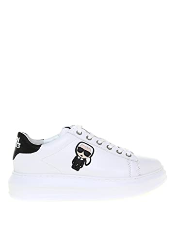 KARL LAGERFELD Kapri Karl Ikonic Lo Lace Trainers Women White/Black - 6.0 - Low Top Trainers Shoes