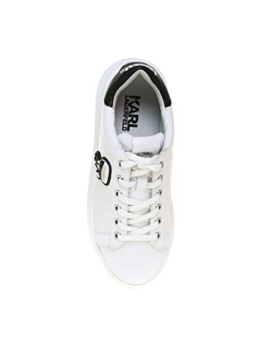 KARL LAGERFELD Kapri Karl Ikonic Lo Lace Trainers Women White/Black - 6.0 - Low Top Trainers Shoes
