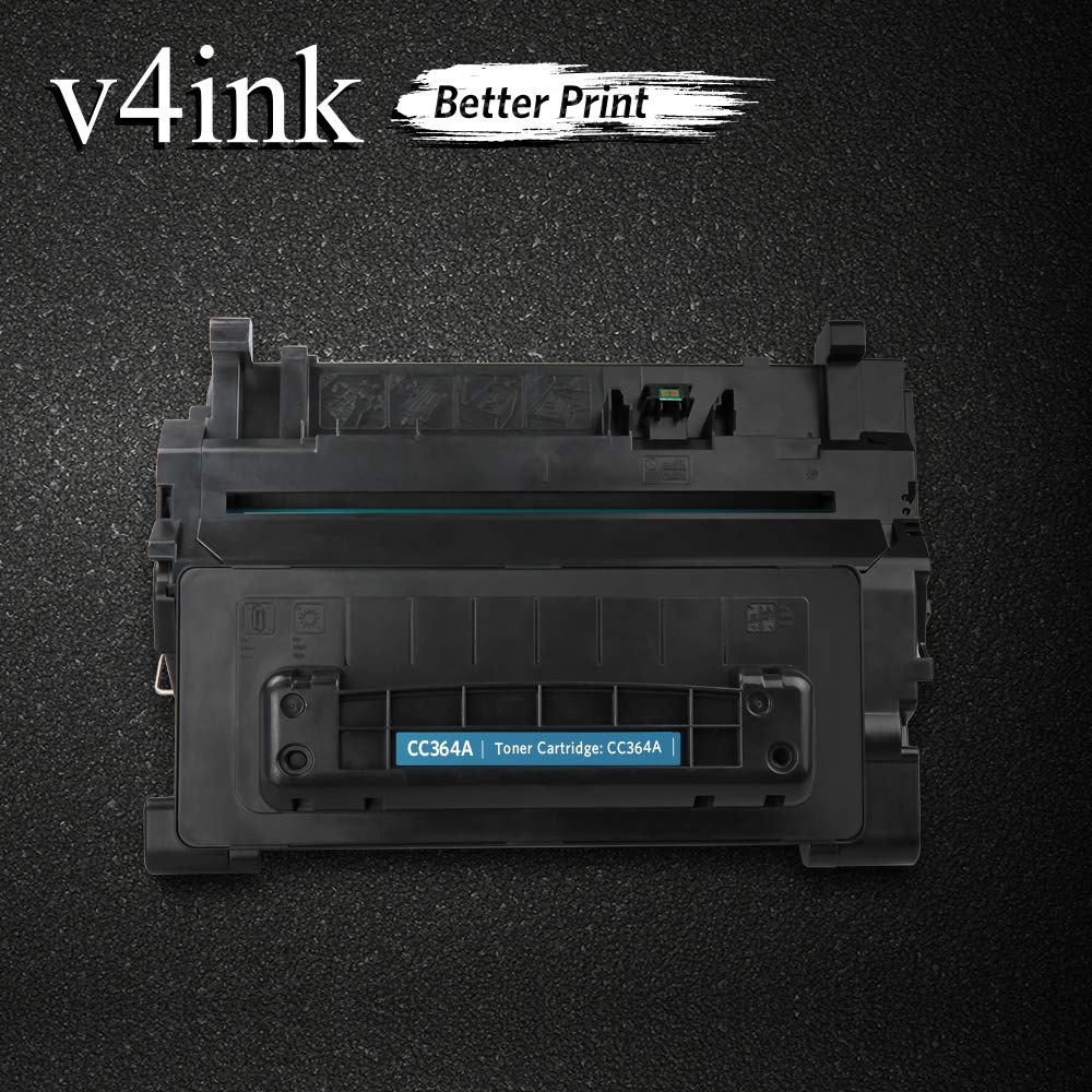 v4ink Compatible Toner Cartridge Replacement for HP 64A CC364A (1-Pack) Work with Laserjet P4014 P4014n P4014dn P4015 P4015n P4015tn P4015dn P4015x P4515 P4515n P4515tn P4515x P4515xm Printer