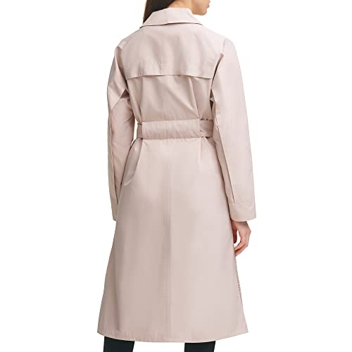 Karl Lagerfeld Paris Women's Belted Trench Coat, Dolman Beige, Large