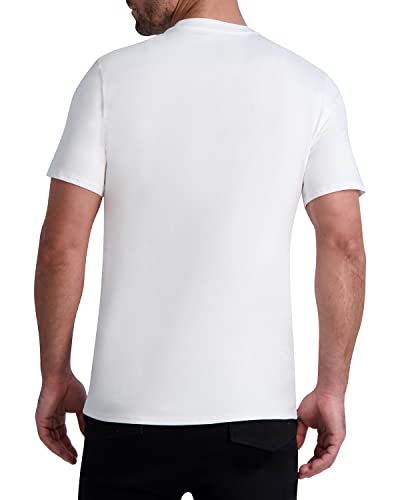 Karl Lagerfeld Paris Men's Soft Cotton Crew Neck T-Shirt, White, XX-Large