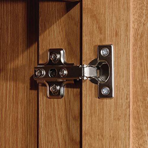 Sauder Storage Cabinet, Highland Oak Finish