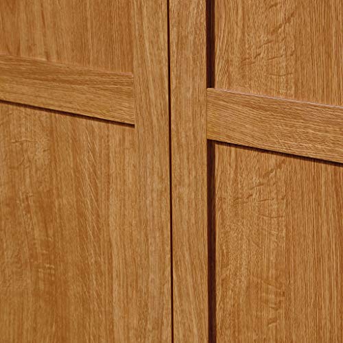 Sauder Storage Cabinet, Highland Oak Finish