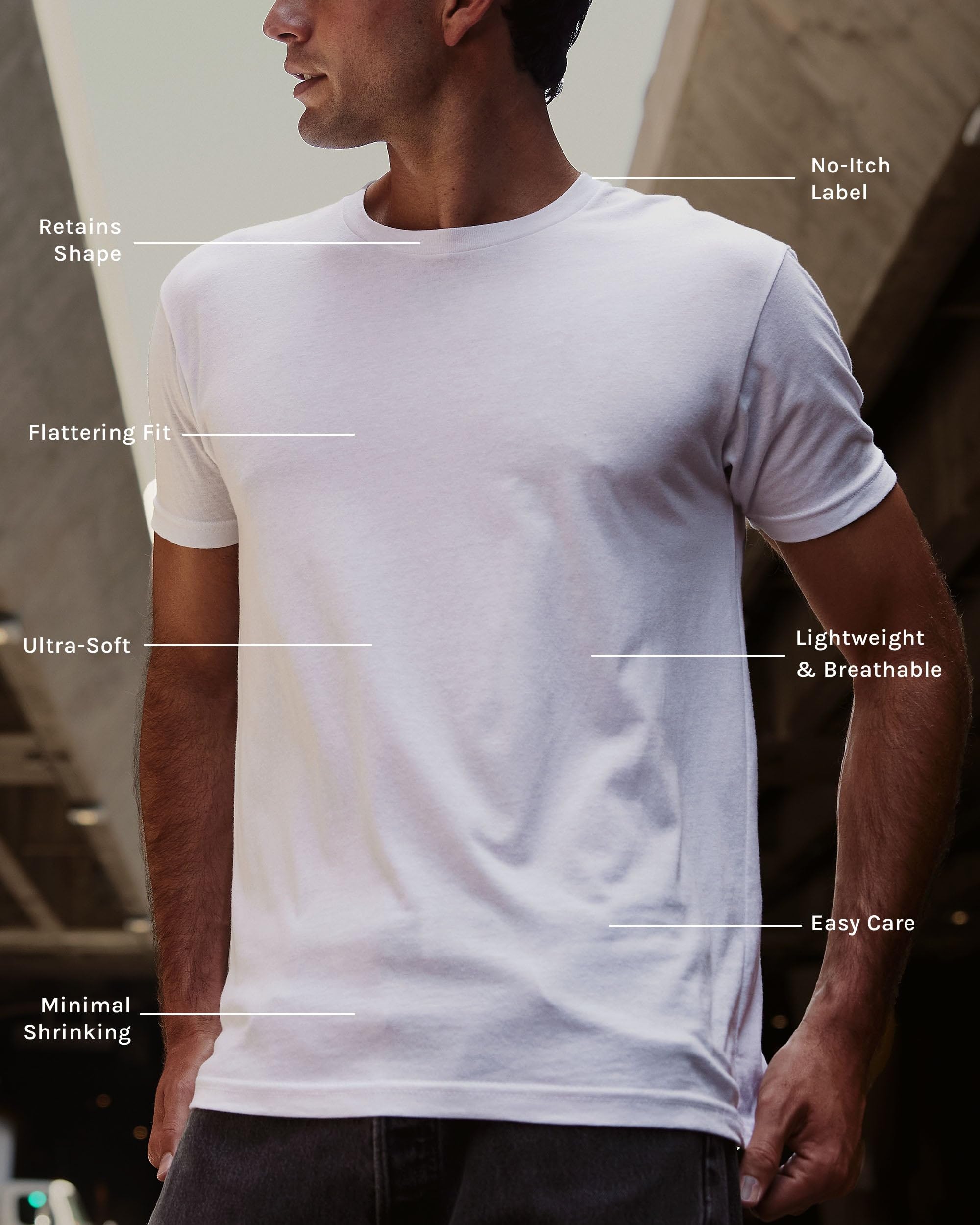 INTO THE AM Premium Men's Fitted Crew Neck Plain Essential Tees 3-Pack - Modern Fit Fresh Classic Short Sleeve T-Shirts for Men (Black/Navy/Olive Green, Medium)