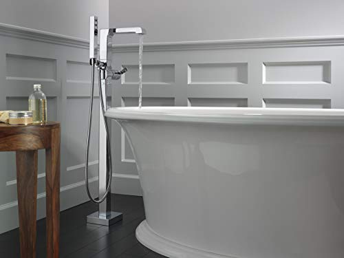 Delta Faucet T4767-FL Floor-Mount Tub Filler Trim, Chrome