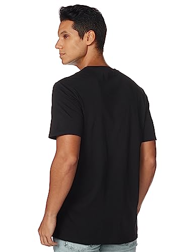 Karl Lagerfeld Paris mens Logo Short Sleeve Crew Neck T-shirt T Shirt, Black, Small US