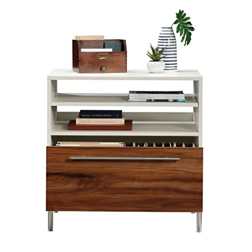 Sauder Vista Key Lateral File Pedestal, L: 30.00" x H: 18.54" x W: 30.08", Pearl White Finish