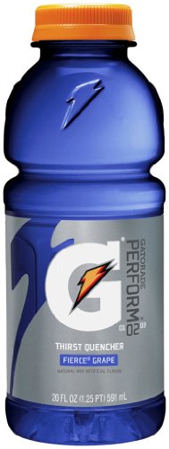Gatorade Sports Drink, Fierce Grape, 20-Ounce Bottles (Pack of 24)