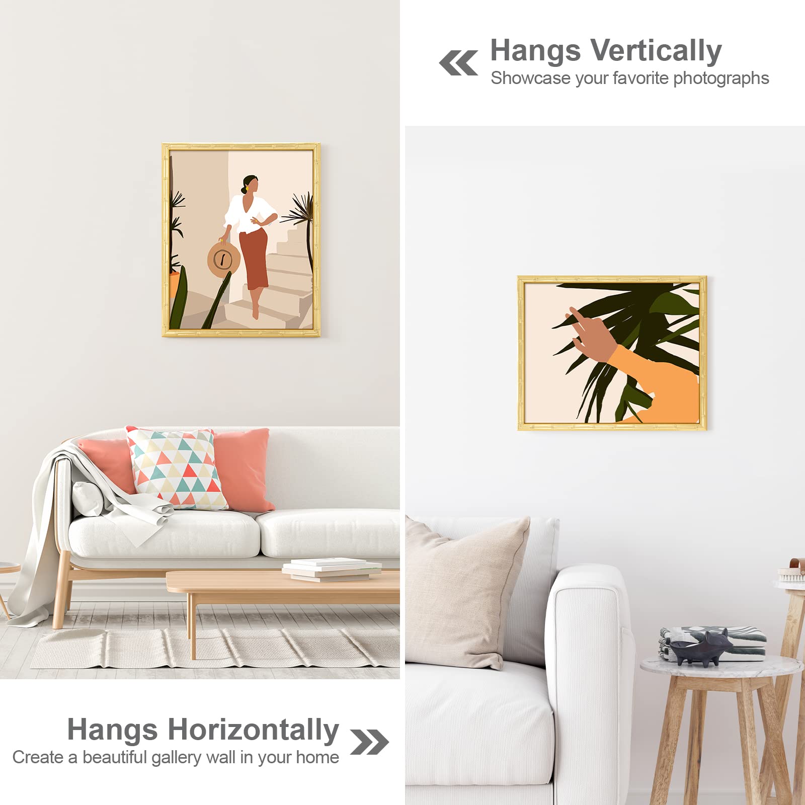 16x20in Picture Frames, PhotoFrame for Wall Home Decoration, Gold