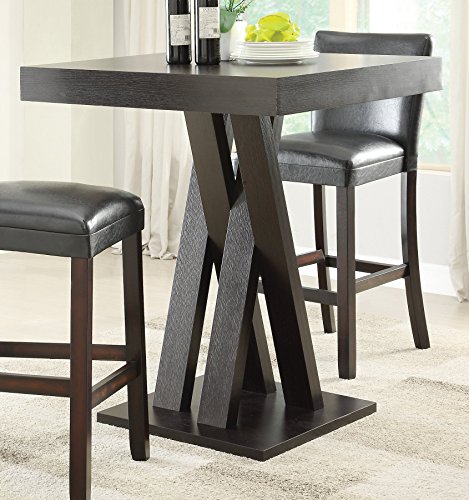 COASTER Square Bar Height Table Cappuccino