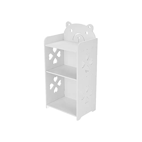 SHUUL Nightstand PVC Nightstands Bed Side Table Articles Magazine Cabinet Storage Organizer Bedside Table Drawer Night for Bedroom Furniture