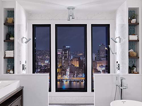 Delta Faucet Modern 6-Setting Integrated Shower Diverter Trim Kit for Delta Shower Systems, Chrome T27967 (Valve Not Included)