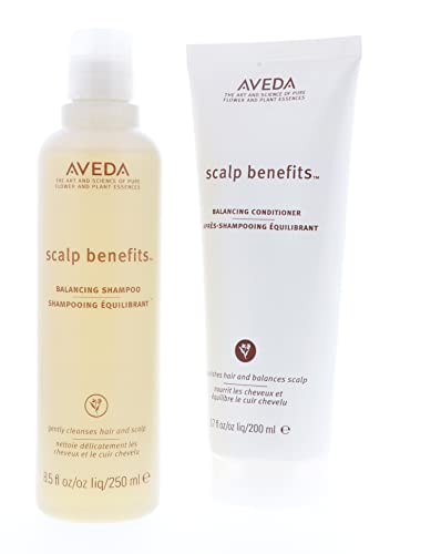 Aveda Scalp Benefits Balancing Shampoo 8.5 oz and Conditioner 6.7 oz Duo, 2 Piece Set